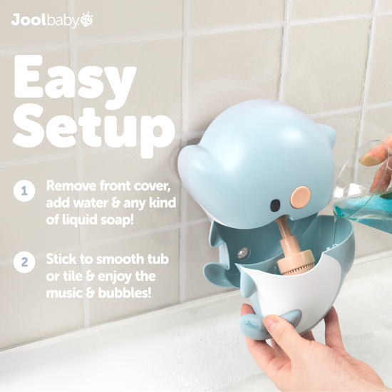 Dolphin Bath Bubble Maker – Fun Baby Bath Toy with Music | Jool Baby